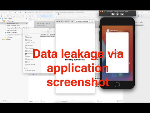 Data leakage via application screenshot and how to prevent theme