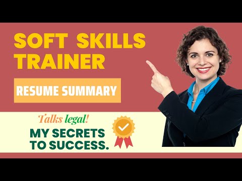 Soft Skills Trainer Resume Summary II How To Write Professional Headline - Talks Legal Tips