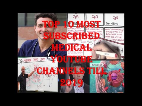 Top 10 Most Subscribed Medical Youtube Channels Till 2019