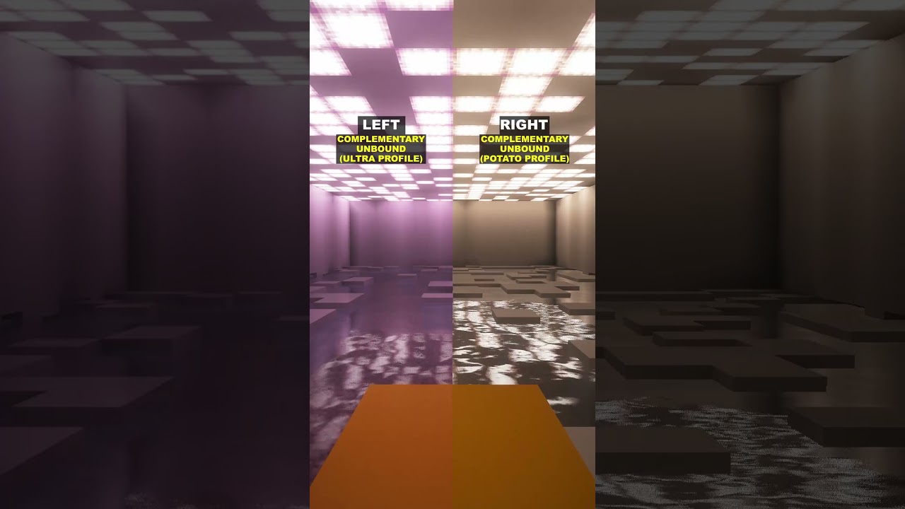 Minecraft Complementary Shaders: Ultra or Potato? #shorts