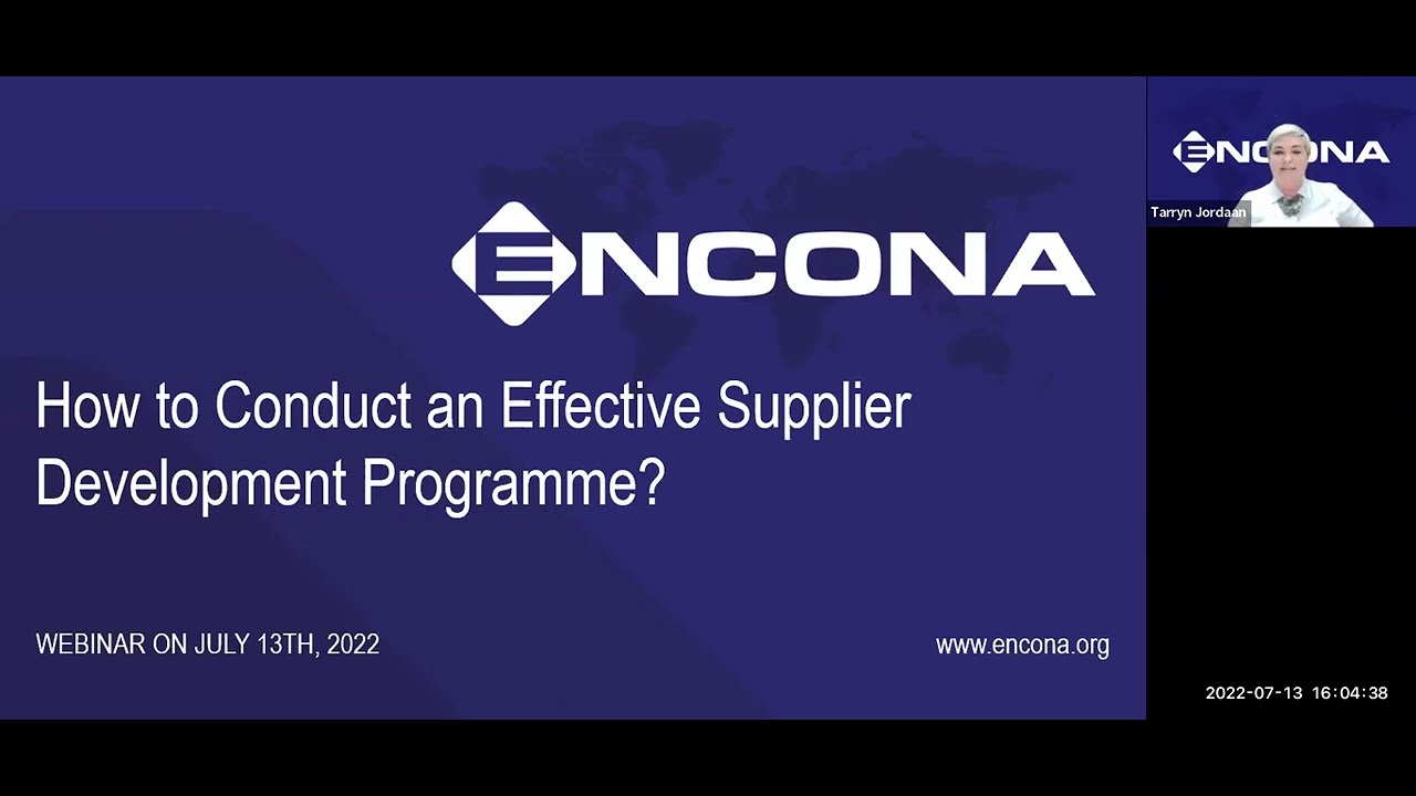 ENCONA | How To Implement An Effective Supplier Development Program