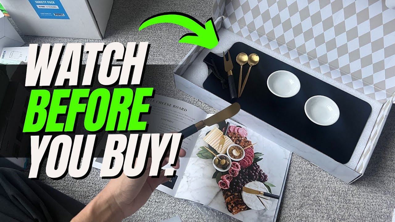 The PERFECT Gift? - Charcuterie Board - 7 Piece Set! The Bamboo Abode Store REVIEW