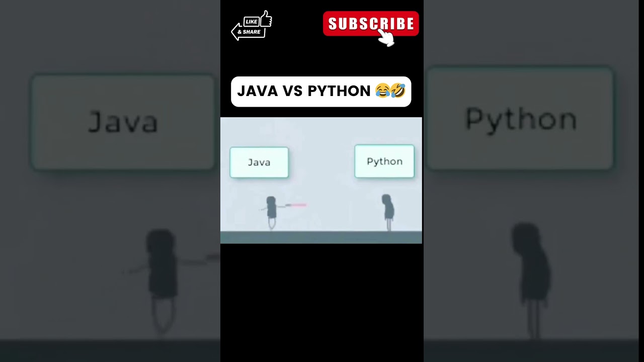JAVA VS PYTHON 😂🤣  #coding #python #webdesign