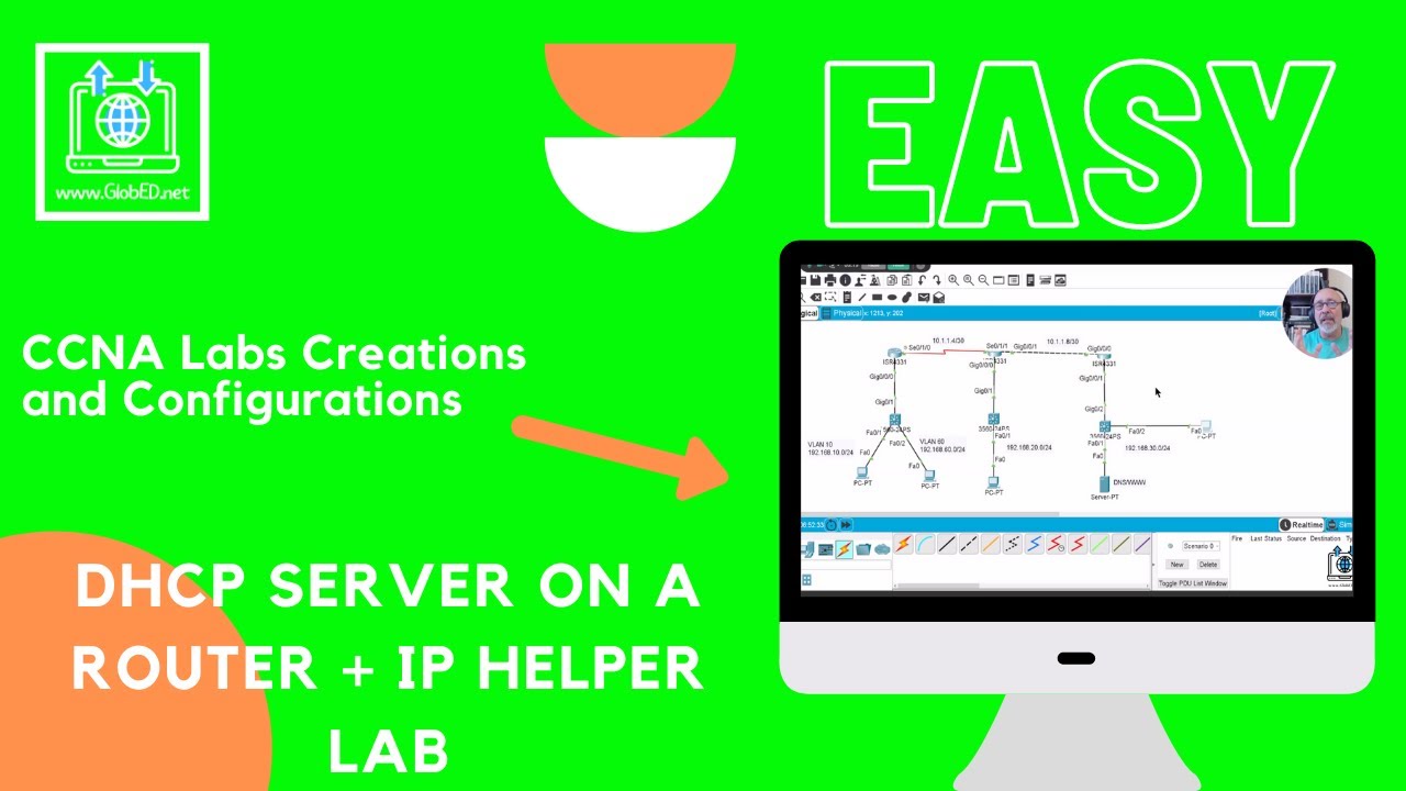 DHCP Server on a Router + IP Helper Lab - #11