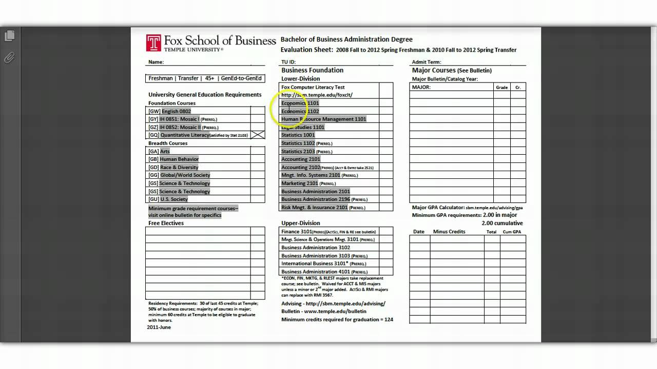 Evaluation Sheet