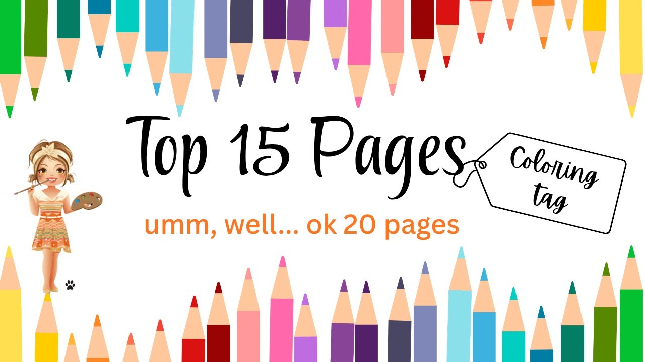 My top 15 coloring pages | adult coloring tag