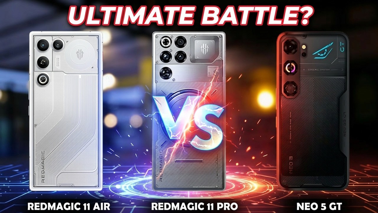 ZTE nubia Neo 5 GT vs ZTE nubia RedMagic 11 Air vs ZTE nubia RedMagic 11 Pro