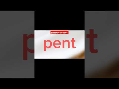 Pent meaning|| #definitions #dictionary #viral #shorts #short #youtubeshorts @edusnape