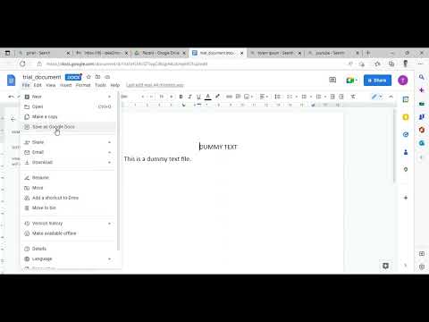 How to convert word file to google doc