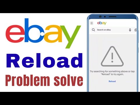 How to eBay app Reload to Try Again Problem Solve | Try Searching for Something above or tap