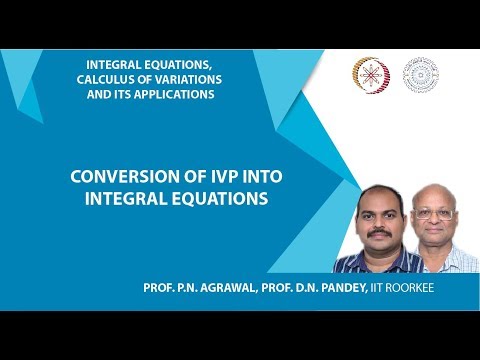 Conversion of IVP into integral equations Video Lecture - Mathematics ...