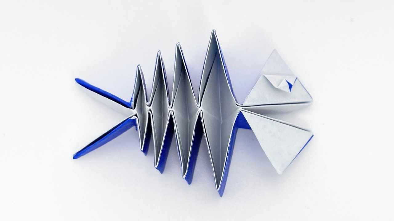 Origami Fish Bones 🐟 | How to Make Creative Origami Fish Bones
