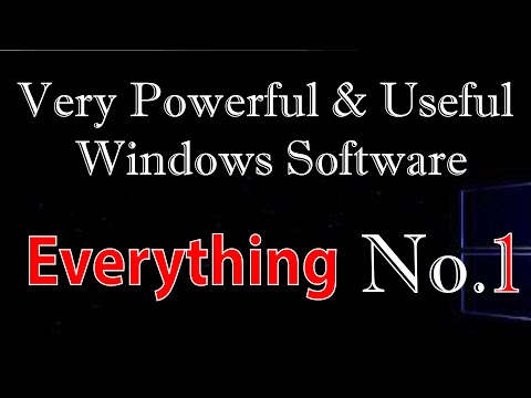 Very Powerful & Useful Windows Software No.1 Everything