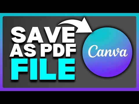How To Save As PDF File In Canva