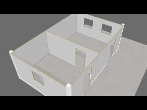 CAC outdoor modular building with pitched roof