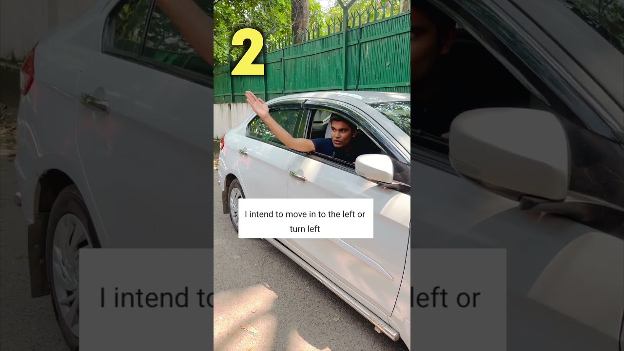Use these 5 hand signal and avoid accident on road. #indiandriveguide ￼