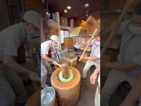 POV: You’re watching mochi being made in Japan #foodie #foodlover #japan #mochi #nara