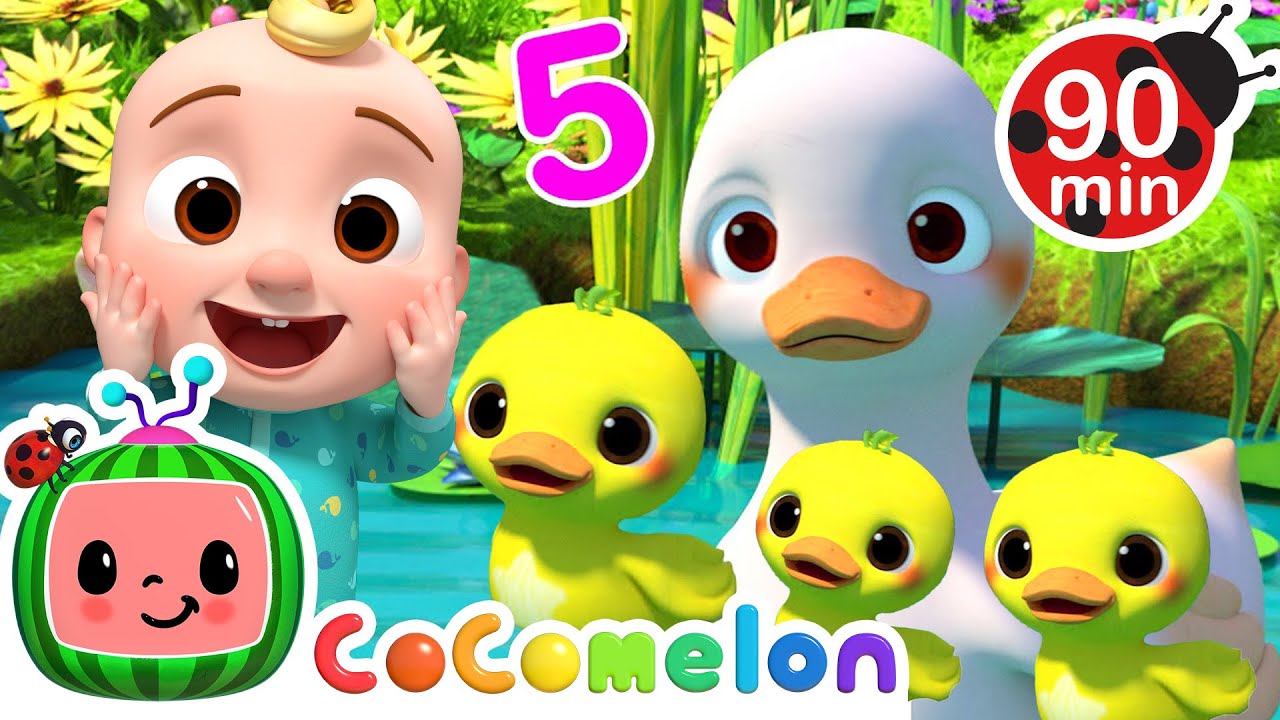 Let's Count 5 Little Ducks! 🐤 | CoComelon Nursery Rhymes and Kids Songs | Animals for Kids