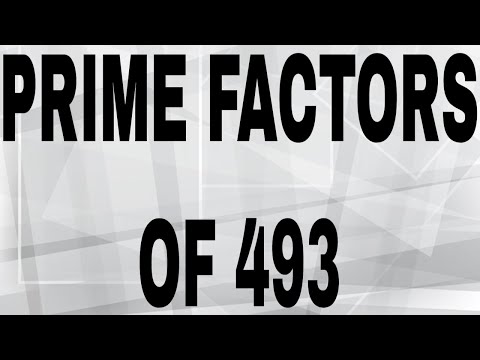 PRIME FACTORS OF 493
