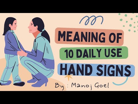 10 Daily Use Hand Signs. English & Hindi Explanation. Learn Everyday Gestures