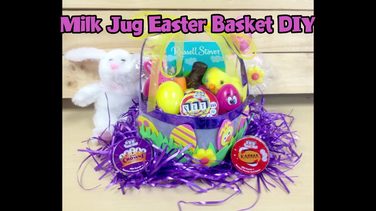 Easter Basket from a Milk Jug