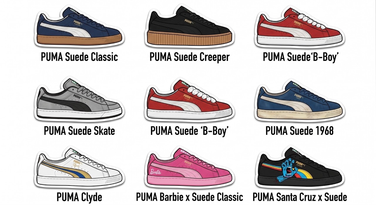 Every Puma Suede Model Explained