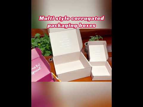 Multi style corrugated packaging boxes
