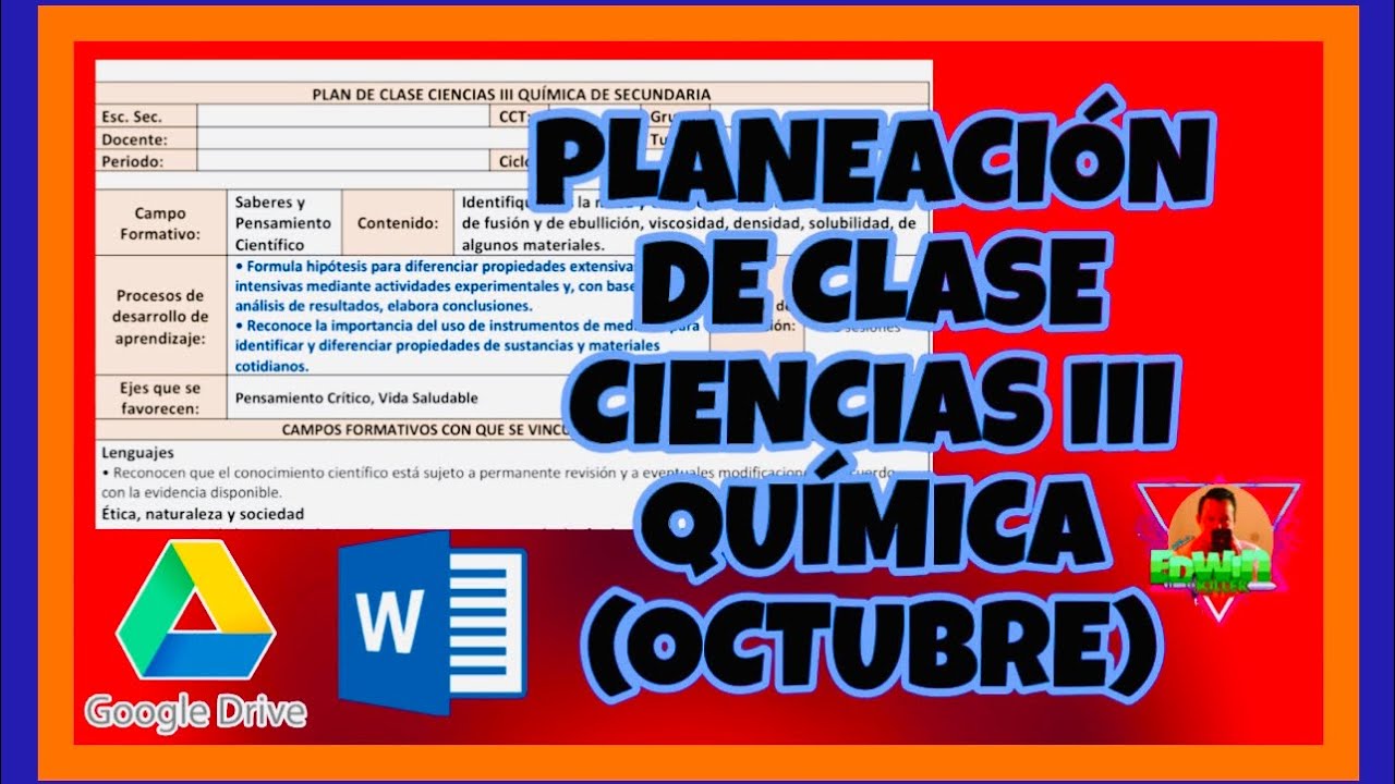 🔥 Planeación de QUÍMICA OCTUBRE 2025 🧪 | TERCERO de Secundaria | NUEVA ESCUELA MEXICANA + Videos y 