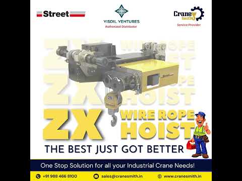 Wire Rope Hoist - Street Crane Make - VX Series - Wire Rope Hoist, 48V ...
