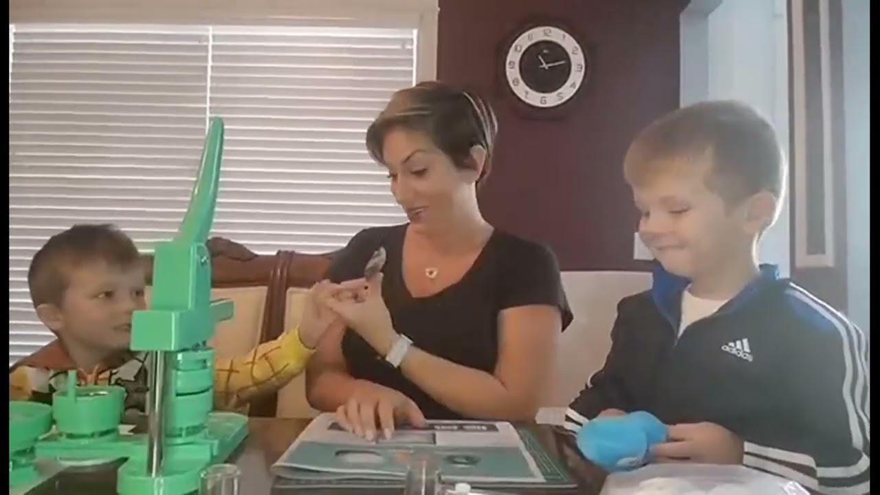 Aiment Button Maker Machine multiple size with 25mm 44mm 75mm Button Adapter and Supplies