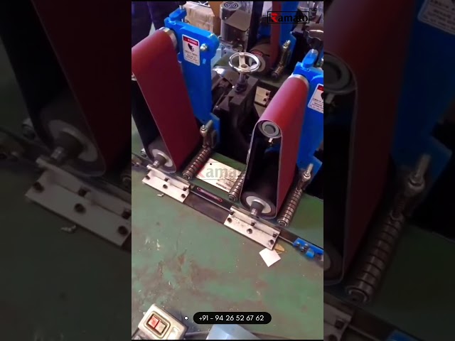 Automatic Flat Deburring Grinding Machines - Ramato 150 X 2000MM ( 6" X 80" ) 3 HP X 4 HEAD ...