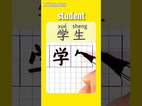 STUDENT in Chinese⎮Write Chinese Characters⎮Hanzi⎮HSK #chinesehandwriting #learnmandarinchinese