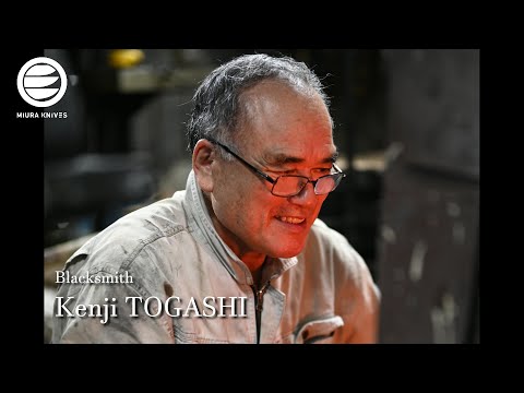 Kenji Togashi, a blacksmith of Japanese kitchen knives, Craftsman in Sakai, Osaka