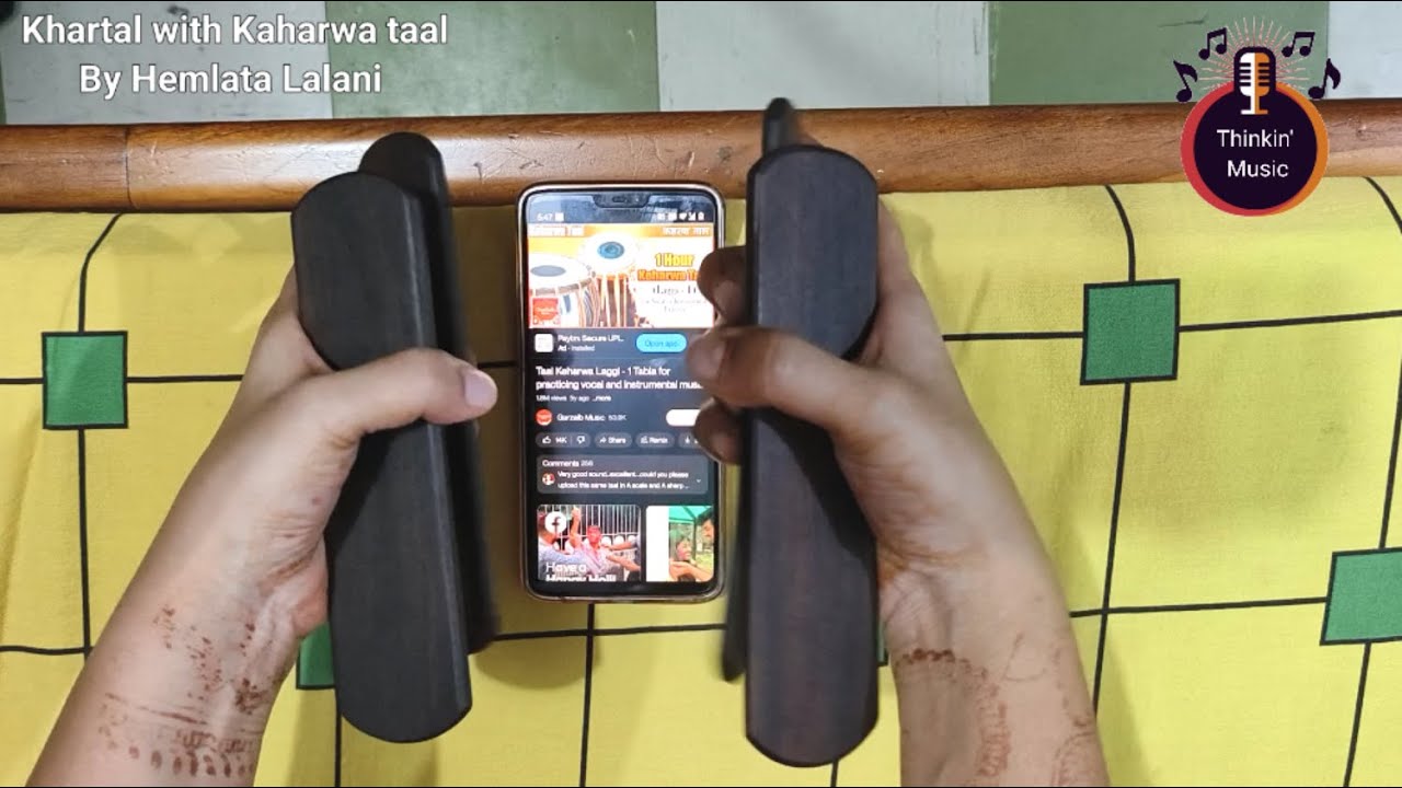 Khartal with kaharwa taal | How to play kartal #kartal #folk #indianinstruments #rajasthan