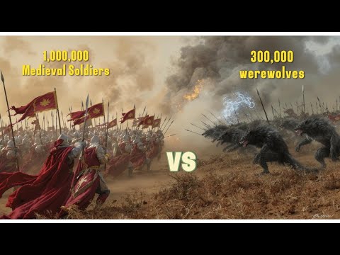 300,000 Werewolves VS 1 MILLION Medieval Soldiers – Insane Battle in UEBS 2!