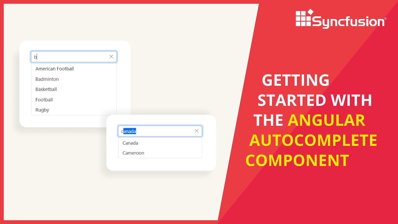 Getting Started with the Angular AutoComplete Component