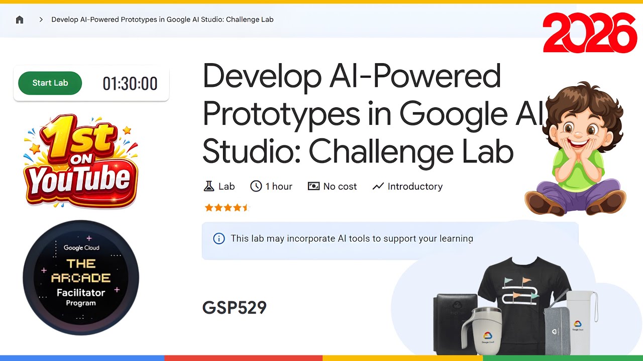 Develop AI-Powered Prototypes in Google AI Studio: Challenge Lab | GSP529