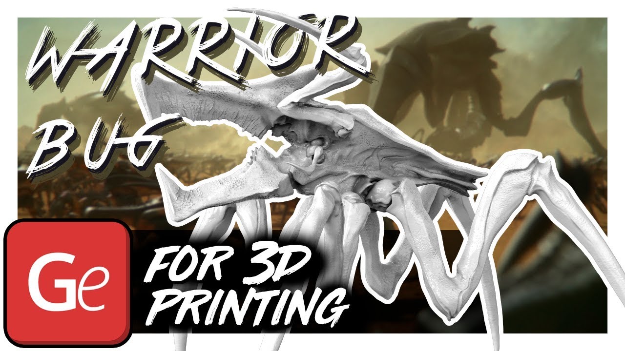 Warrior Bug 3D Printing Miniature | Assembly by Gambody