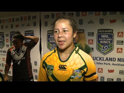 Day 1 - Womens Game - Aus v NZ post match: Hoepper