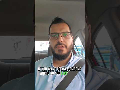 How to say "where do you live" in #arabic #elmzn #learnarabiconline