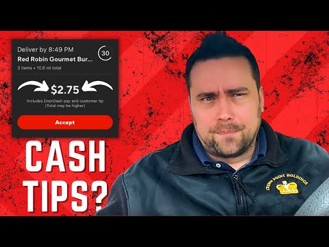 When DoorDash Customers Don't Tip In The App... (Cash Tips?)