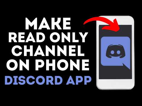 How to Create Read Only Channels on Discord Mobile - 2025