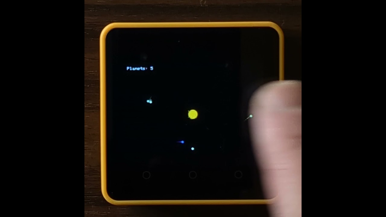 Gravity Simulator of Planetary System by M5Stack