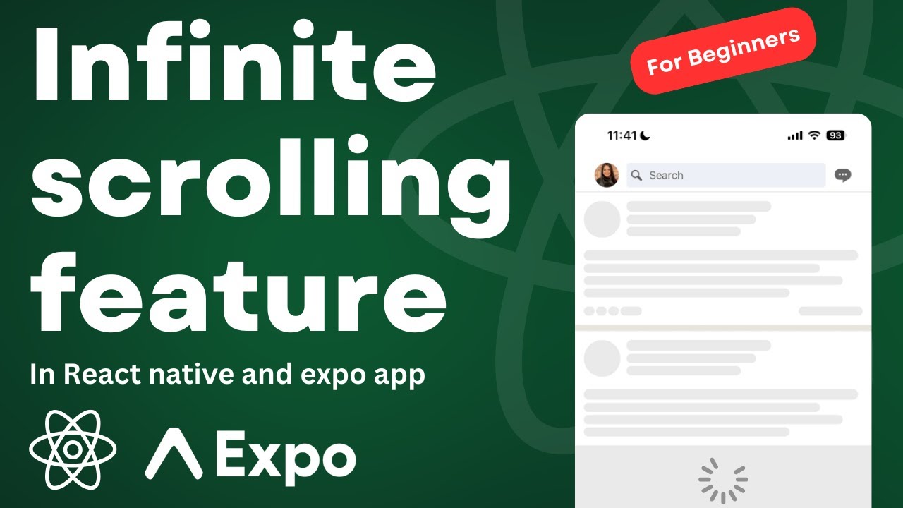 Infinite Scroll in React Native Expo: with Pagination with FlatList | React Native Expo Tutorial