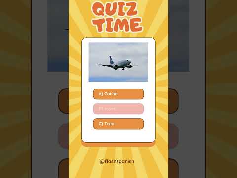 How Do You Say PLANE in Spanish? | Spanish Quiz for Beginners 🇪🇸