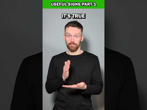Useful Signs in British Sign Language (BSL) Part 1 ☝️