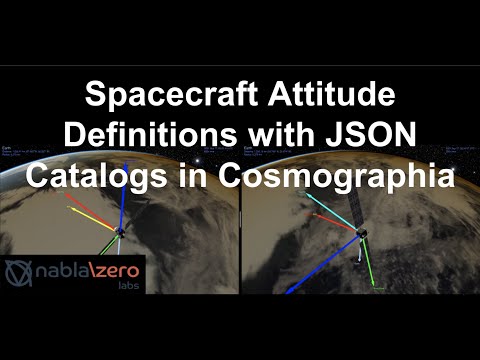 Spacecraft Attitude (Body Fixed Frame) with CADs in JSON Catalogs | Cosmographia Tutorials 10