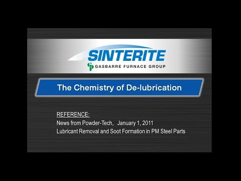Sinterite Chemistry of Delubrication