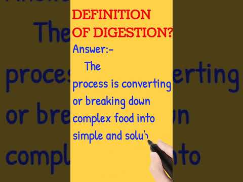 Definition of Digestion? /#shorts/ #definition.