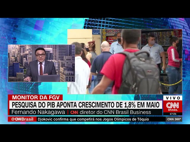 Monitor do PIB aponta alta de 1,8% em maio na comparação com abril, diz ...